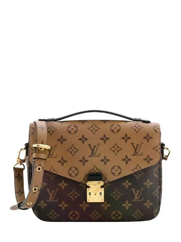 LOUIS VUITTON Pochette Metis Reverse Monogram Canvas Crossbody Bag - Brown