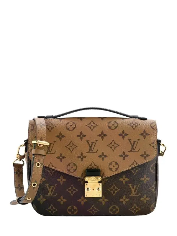 LOUIS VUITTON Pochette Metis Reverse Monogram Canvas Crossbody Bag - Brown