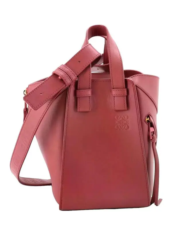 Loewe Hammock Nugget Leather Crossbody Bag - Pink