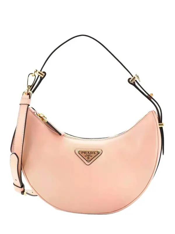 Prada Arque Half Moon Small Hobo Bag - Pink