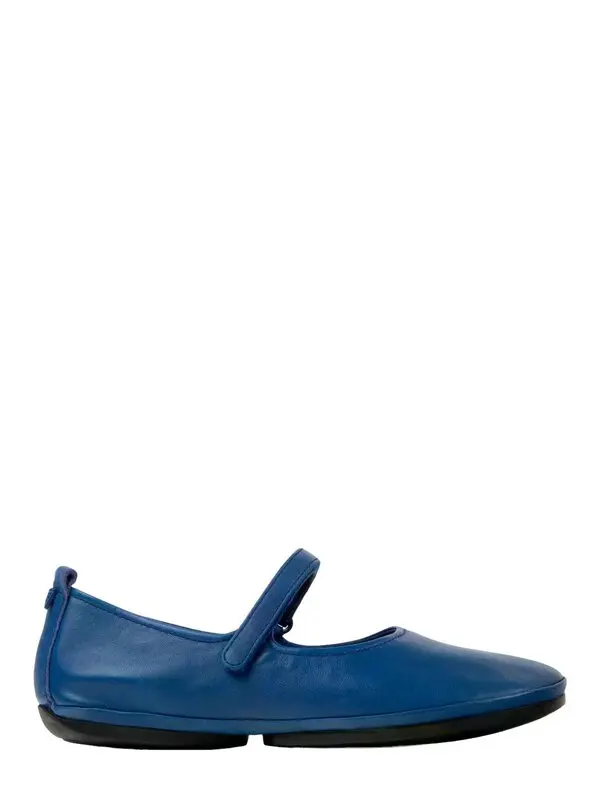 Camper Right Nina Leather Strap Ballerinas - Blue