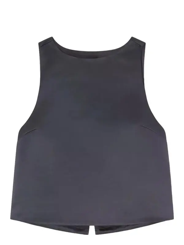 GANNI Self-tie Tank Top - Black
