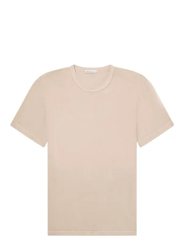 JAMES PERSE Combed Cotton-jersey T-shirt - Beige