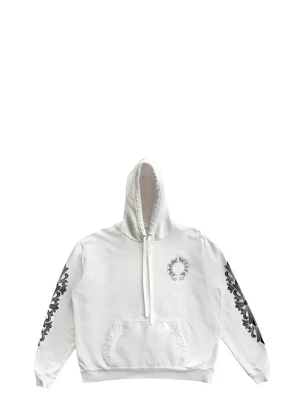 Chrome Hearts Horseshoe-logo Hoodie - White