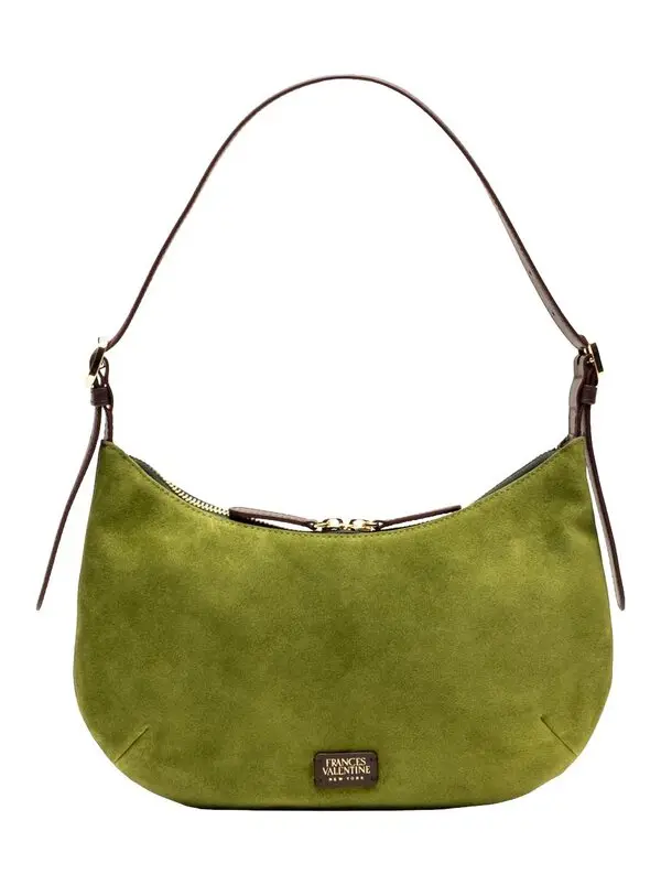 FRANCES VALENTINE Starr Suede Hobo Bag - Fern
