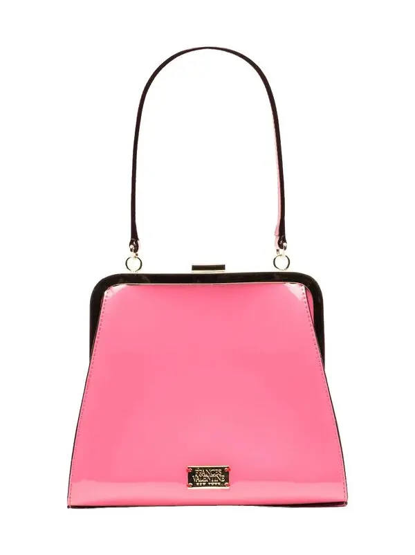 FRANCES VALENTINE Lulu Leather Frame Clutch - Pink