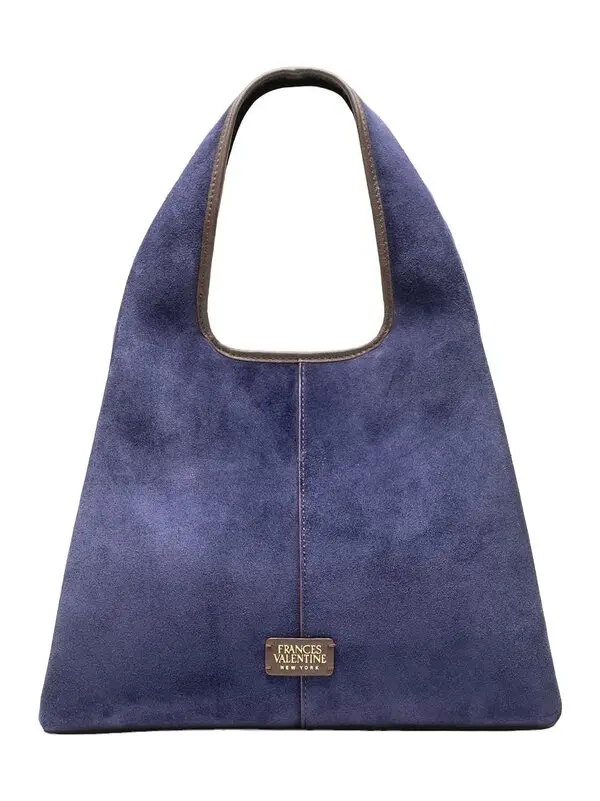 FRANCES VALENTINE Tootsie Suede Tote - Navy
