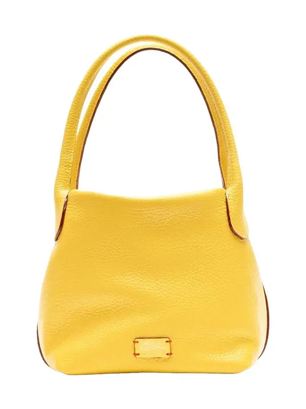 FRANCES VALENTINE Teeny Sweet Pea Leather Handbag - Canary