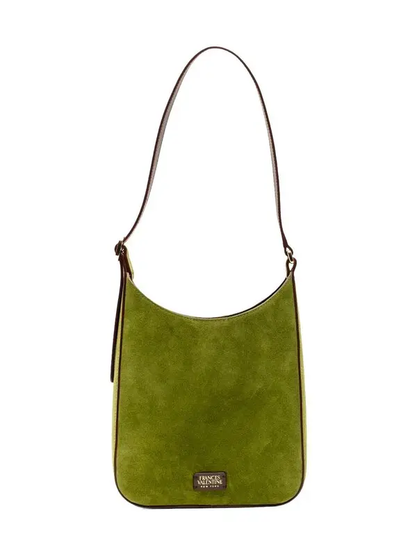 FRANCES VALENTINE Sadie Suede Shoulder Bag - Fern