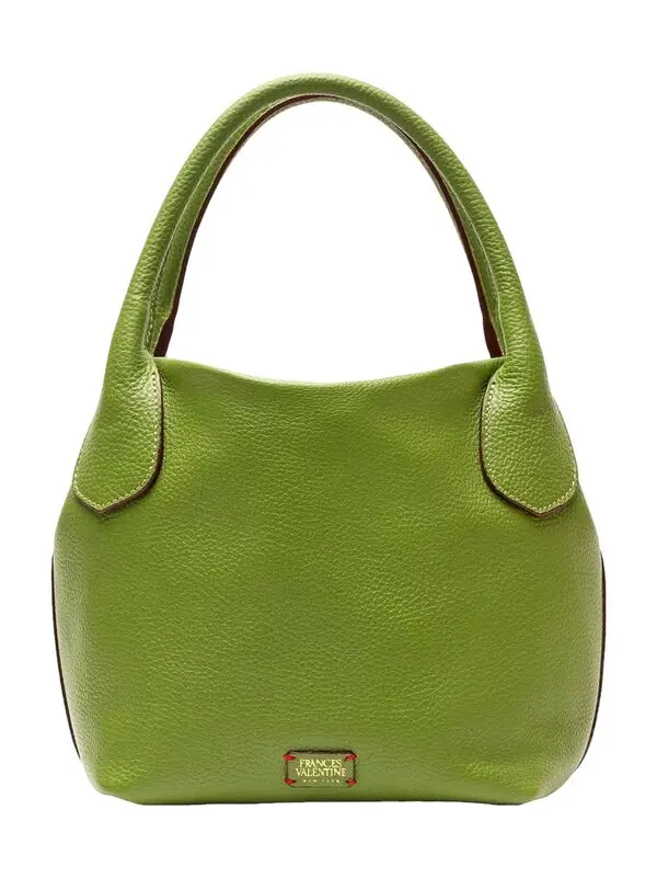 FRANCES VALENTINE Mini Sweet Pea Leather Top Handle Bag - Green