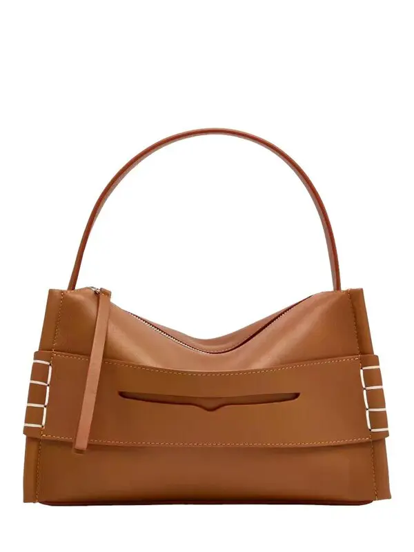 JW Anderson Loafer Leather Shoulder Bag - Brown