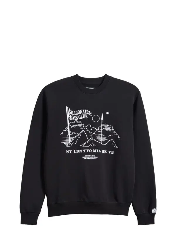 BILLIONAIRE BOYS CLUB Bb Stellar Crewneck Sweatshirt - Black