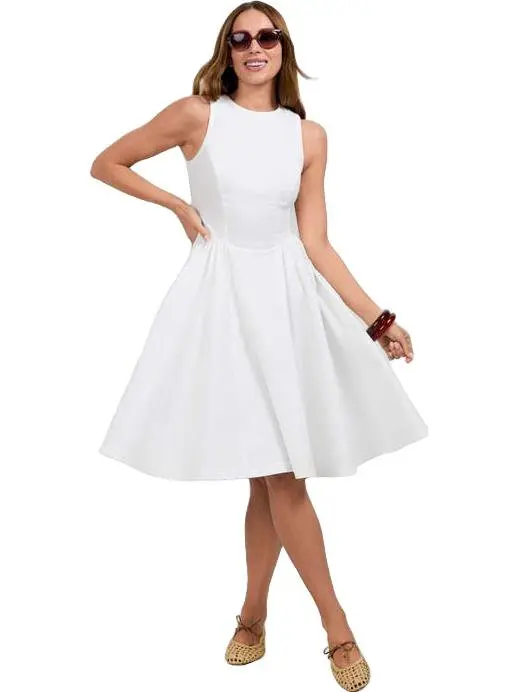 Trina Turk Lombardy Midi Dress - White