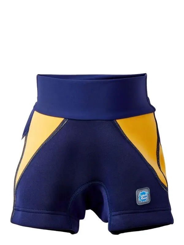 SPLASH ABOUT Jammer Swim Diaper Shorts - Navy/yellow