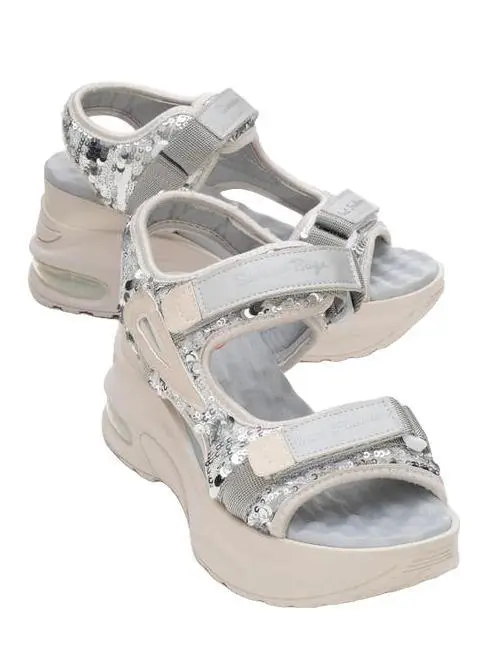 PROLOGUE SHOES Arthur Strap Platform Sandal - Grey