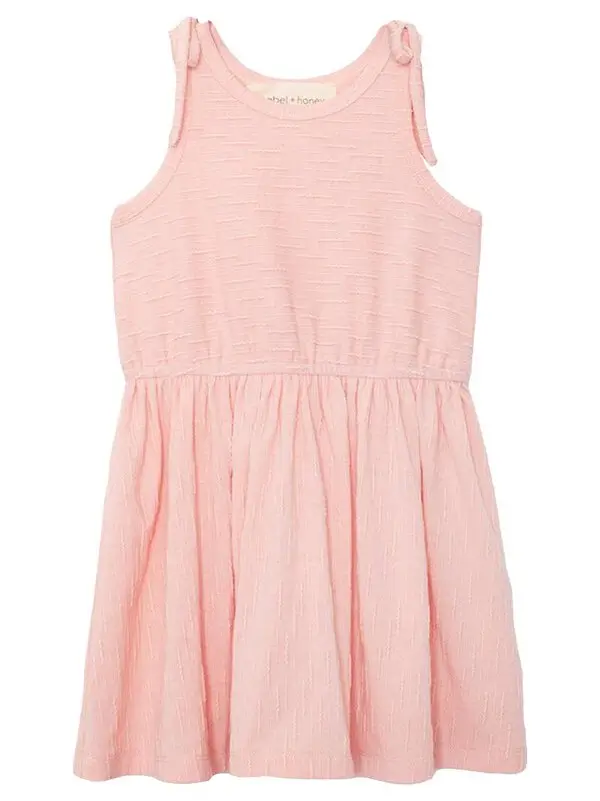MABEL + HONEY Sleeveless Dress With Knot Detail - Pink