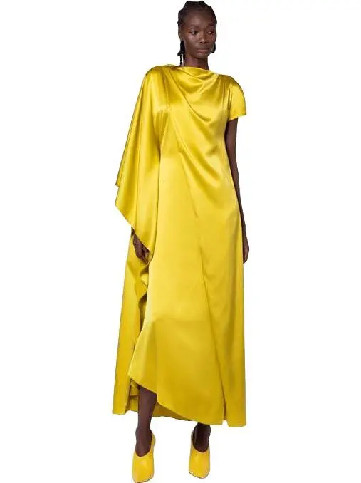 ROKSANDA Hiba Draped Silk Dress - Zinnia
