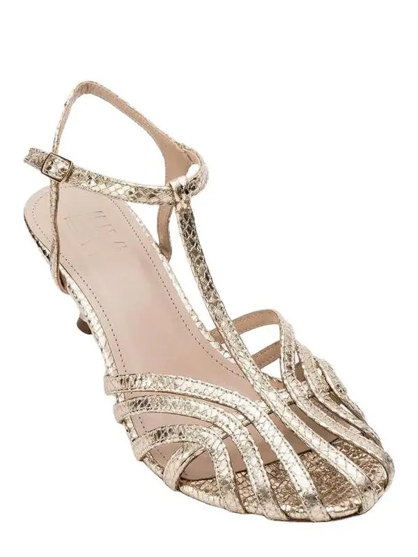 PROLOGUE SHOES Strappy Sandal - Gold