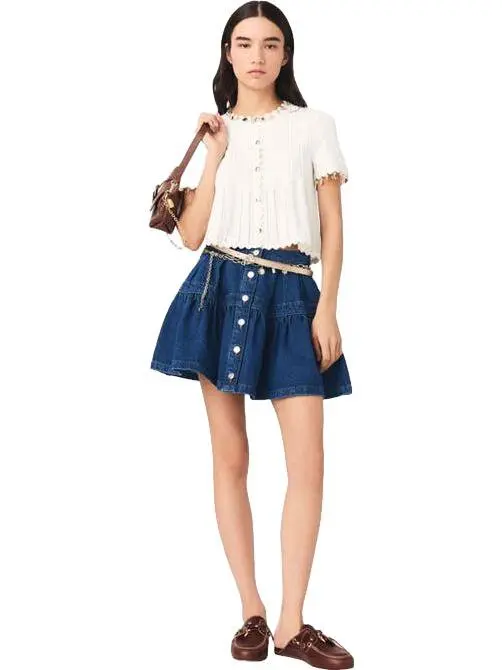 Maje Jewellery Cardigan - White