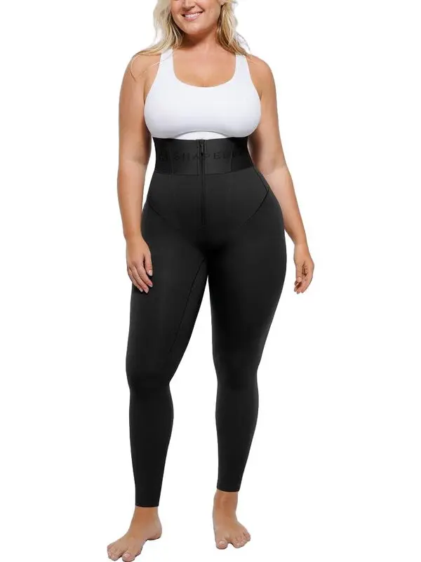SHAPELLX Bare Essentials Airslim High-waisted Full-length Shaping Leggings - Black