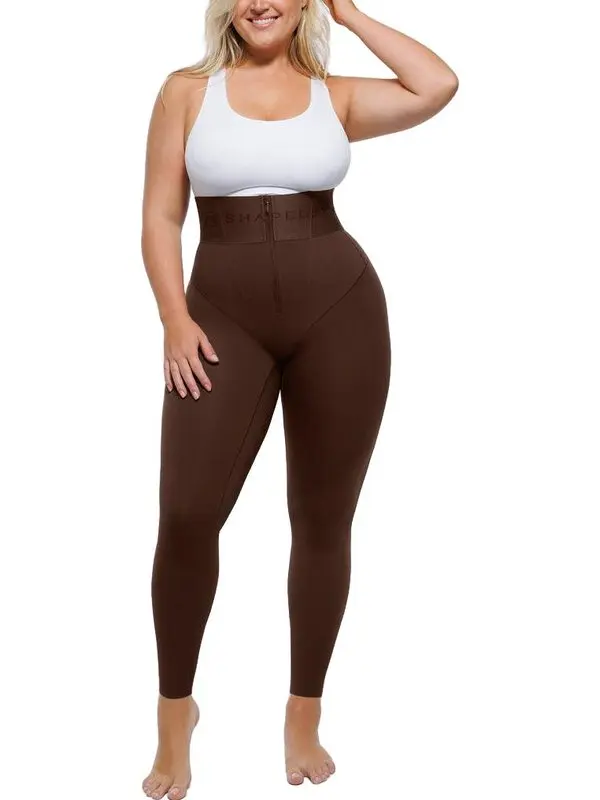 SHAPELLX Bare Essentials Airslim High-waisted Full-length Shaping Leggings - Brown