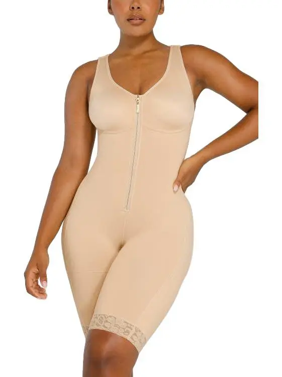 SHAPELLX Full Coverage Bodysuit - Beige