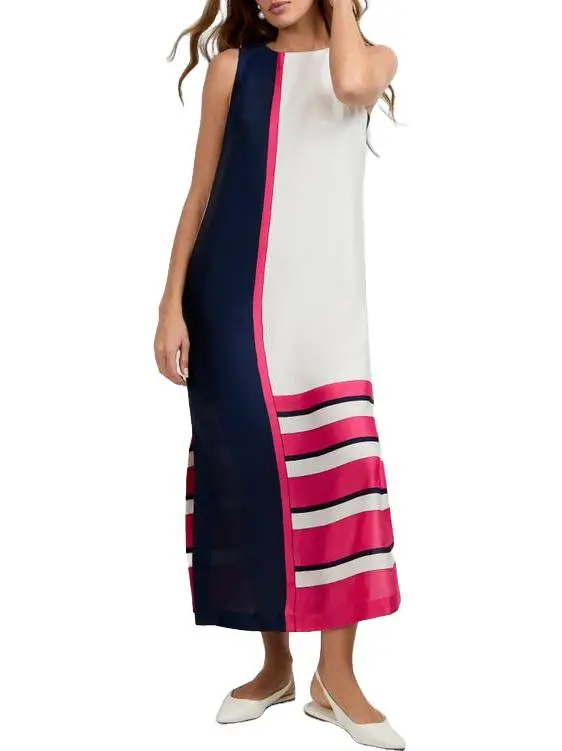 Trina Turk Moderna Color Block Dress - Multi