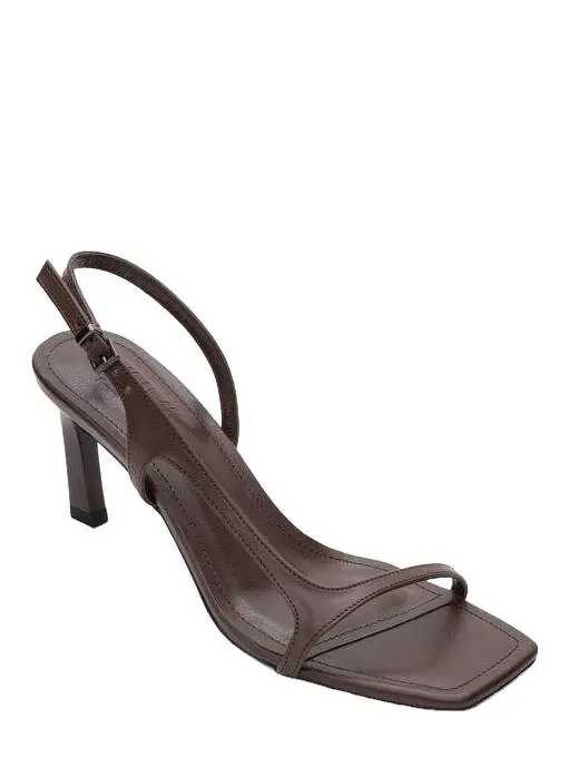 PROLOGUE SHOES Melby Strappy Stiletto Sandal - Brown