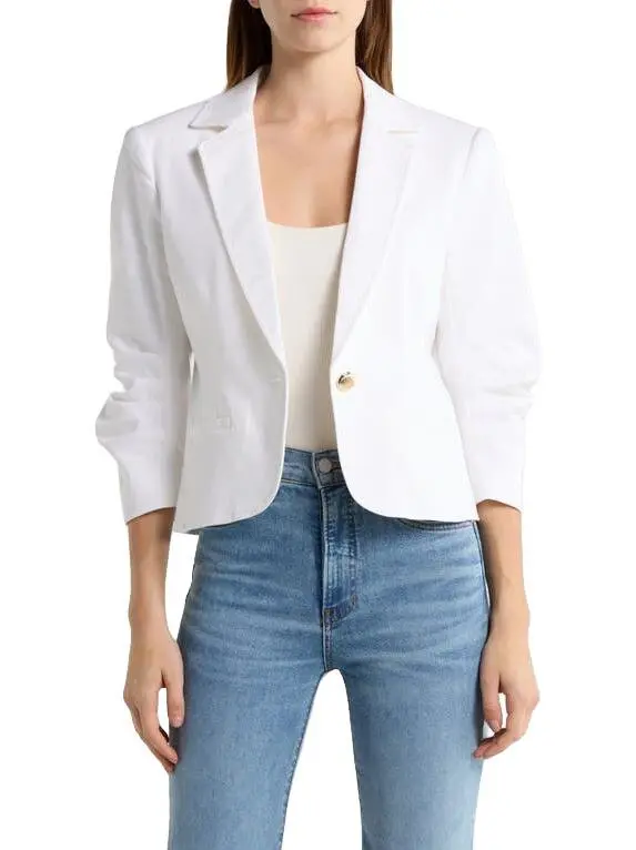 Cinq À Sept Khloe Denim Blazer - White