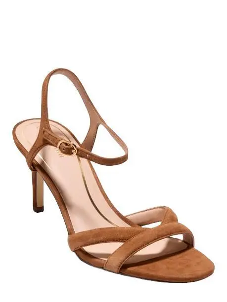 Cole Haan Constantina Ankle Strap Sandal - Tobacco Suede