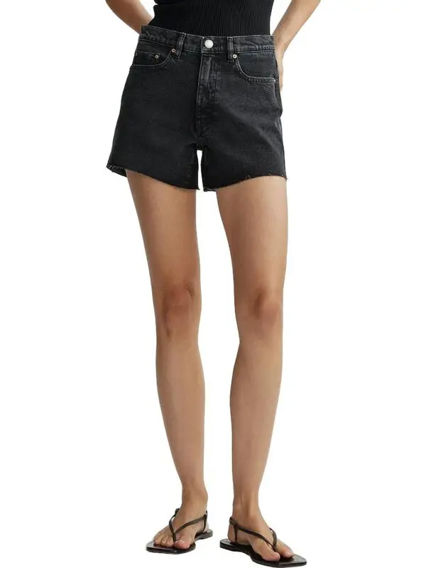 DL1961 Zoie Relaxed Denim Shorts - Nightshade