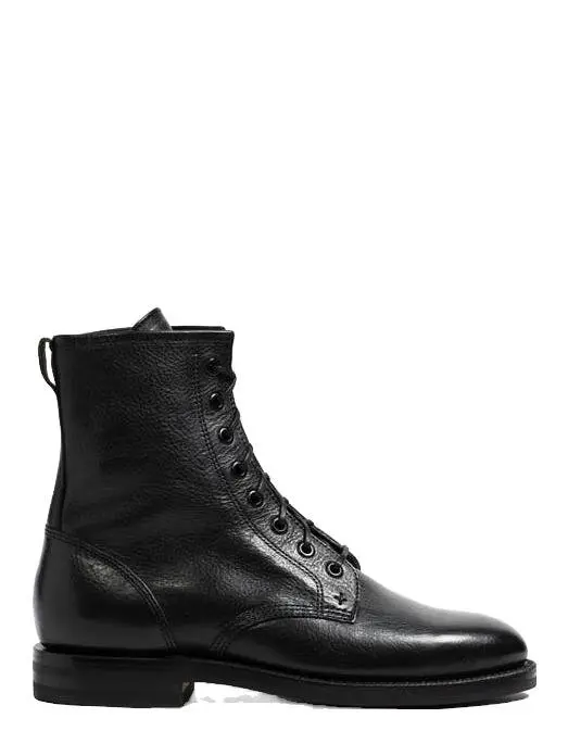 GRANT STONE Combat Lace Up Boots - Nero