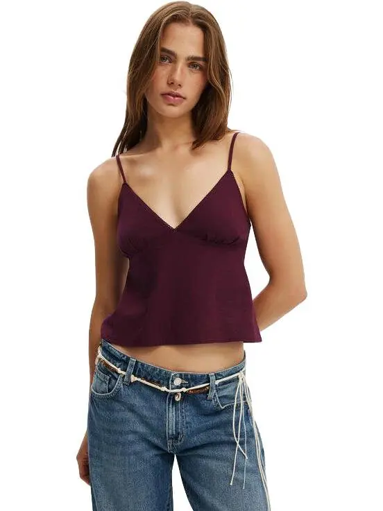COTTON ON The Daydream Cami - Blackberry Belle