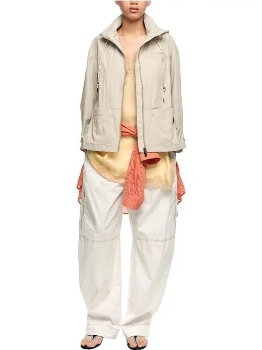 Bimba Y Lola Fluid A-line Trench - Stone