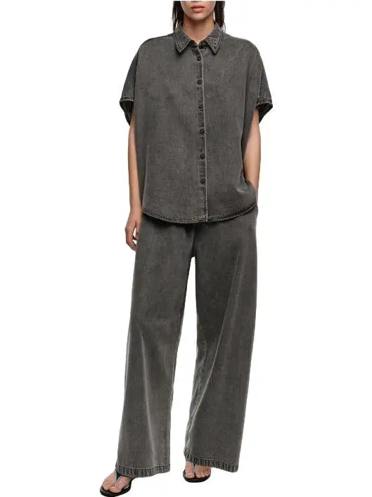 Bimba Y Lola Washed Fluid Jogger Trousers - Washed Black