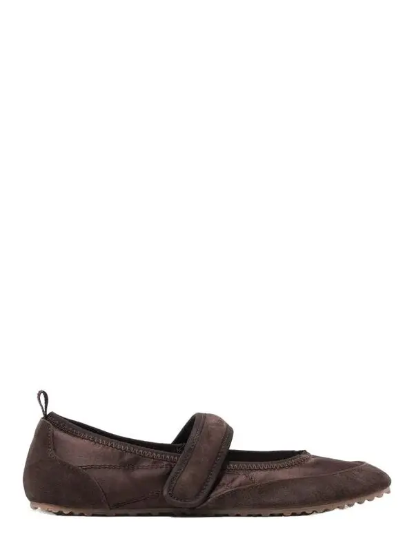 Bimba Y Lola Velcro Ballerina Sneaker - Chocolate