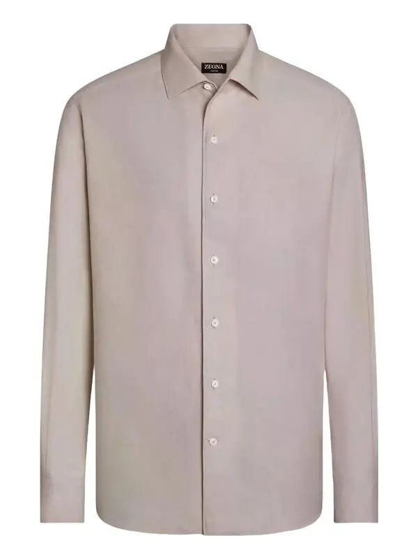Zegna Cashco Shirt - Neutrals