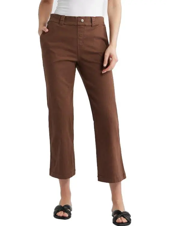 Hue Kick Flare Pull-on Pants - Shaved Chocolate