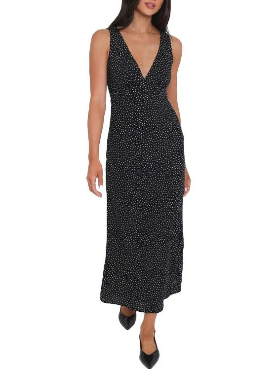 PETAL & PUP Polka Dot Maxi Dress - Black Polka Dot