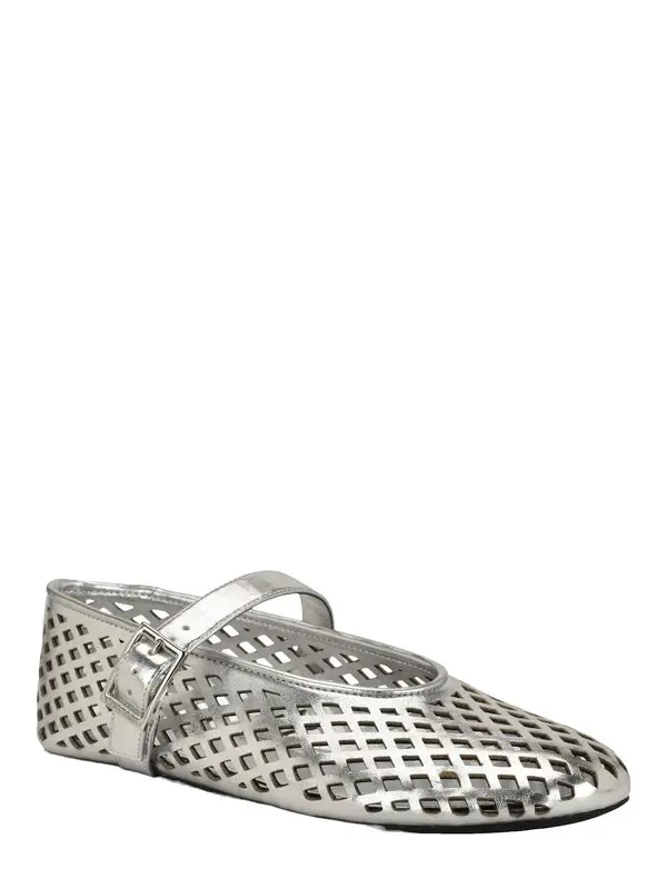Calvin Klein Lauria Mary Jane Flat - Silver