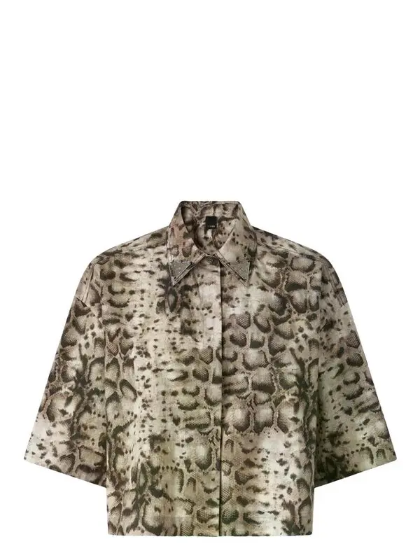 Pinko Animal-print Shirt - Neutrals