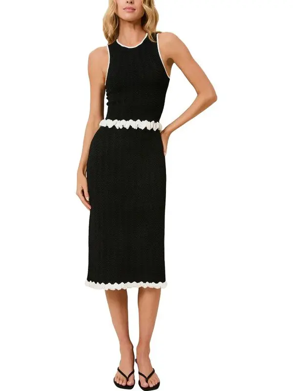 Solid & Striped The Diana Sleeveless Top - Noir