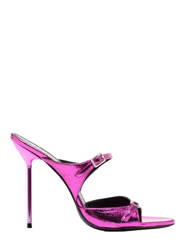 Paris Texas Layla 105mm Metallic Pumps - Purple