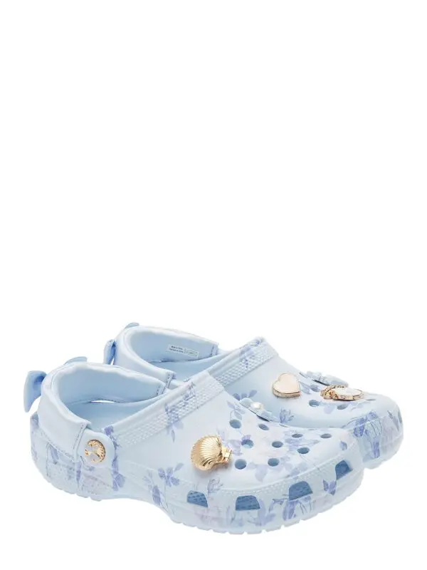 CROCS X Loveshackfancy Floral Classic Clog - Mineral Blue