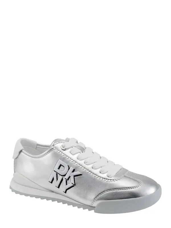 Dkny Eversley Lace-up Sneakers - Silver