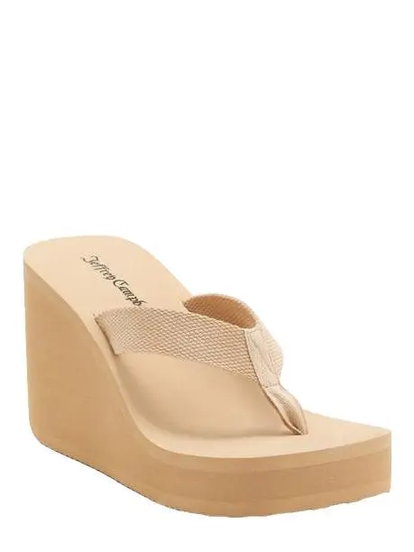 Jeffrey Campbell Astria Platform Wedge Sandal - Natural