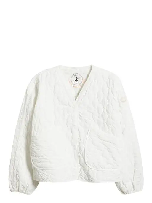 SAVE THE DUCK Fara Water-resistant Quilted Jacket - Off White