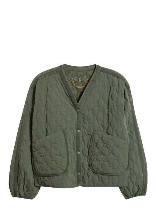 SAVE THE DUCK Fara Water-resistant Quilted Jacket - Thyme Green