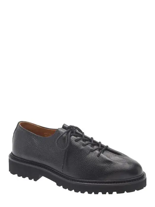 JACQUES SOLOVIERE Edouard Lug Sole Wholecut Shoe - Black