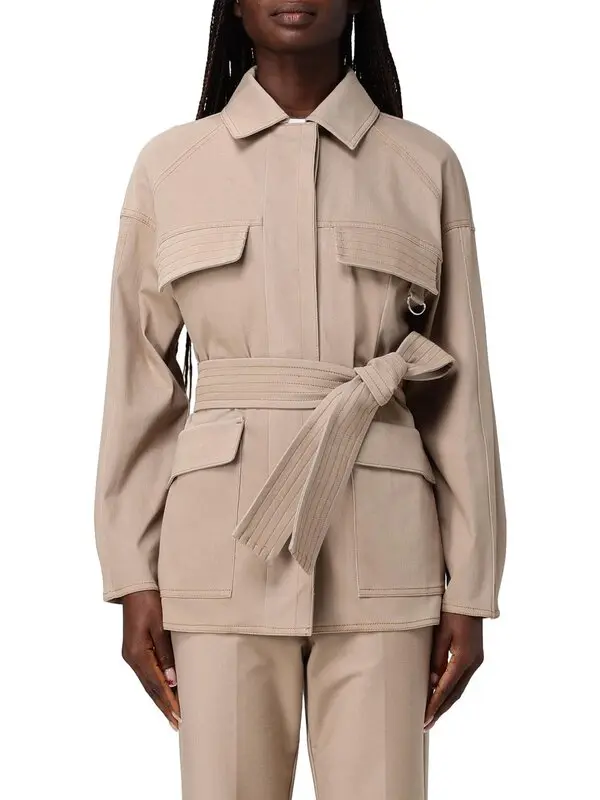 Max Mara Belted Safari Jacket - Beige